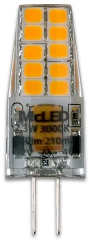 LED žárovka G4 McLED 2,5W (25W) teplá bílá (3000K) 12V ML-325.003.92.0