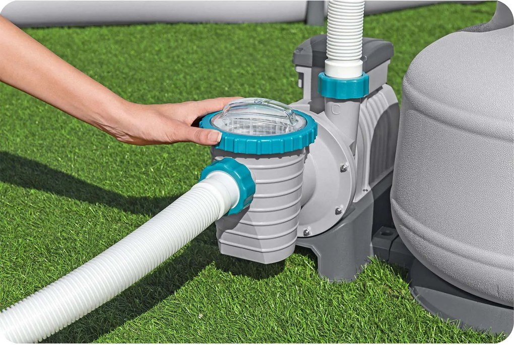 Bestway 58486 bazénové pískové čerpadlo s 11355 l/h a filtračními koulemi pro účinné čištění vody