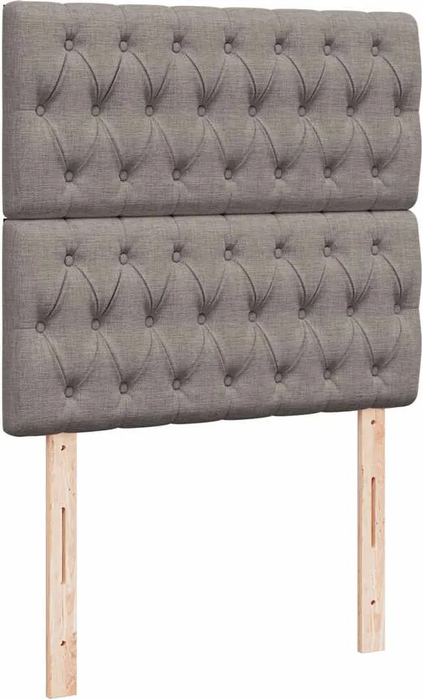 Box spring postel s matrací taupe 100 x 200 cm textil 3291978