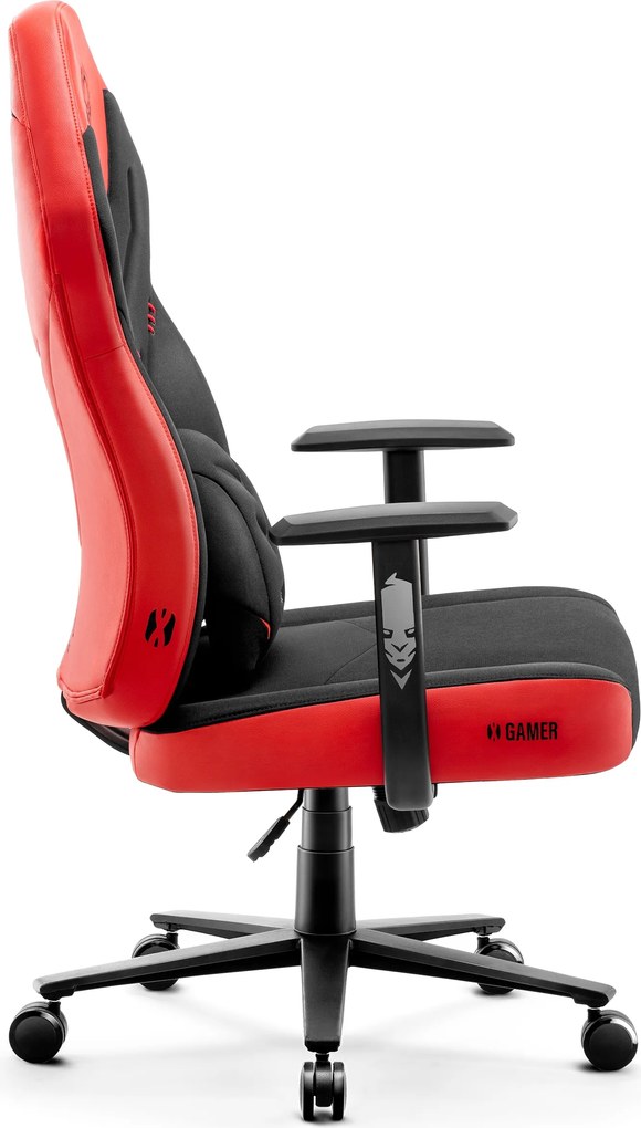 Herní křeslo z eko kůže Normal Size, červený-černý: Diablo X-Gamer 2.0 Deep Red