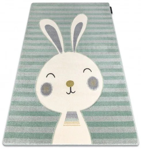 Dywany Łuszczów Dětský kusový koberec Petit Rabbit green - 140x190 cm