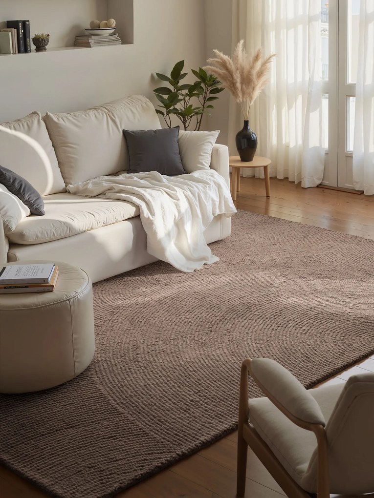 Hanse Home, Kusový koberec Calmio 106219 Taupe, 120x180, hnědá, ložnice