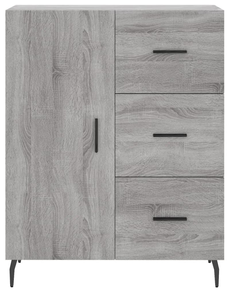 Skříň highboard šedá sonoma 69,5 x 34 x 180 cm kompozitní dřevo,  3195921