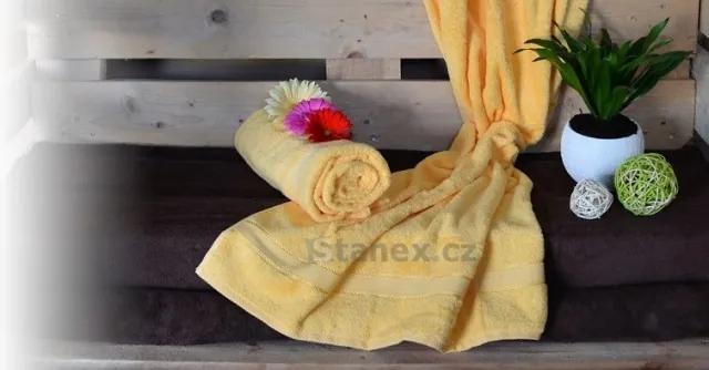 Stanex Froté ručníky a osušky STANDARD žluté VARIANTA PROVEDENÍ: Ručník 50x100 cm - ŽLUTÁ