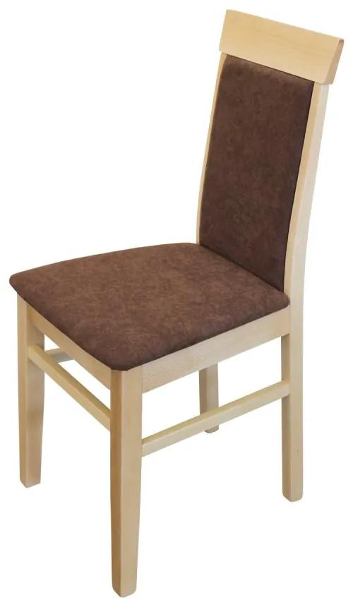 IDEA Jídelní židle OLI buk/tmavě hnědá