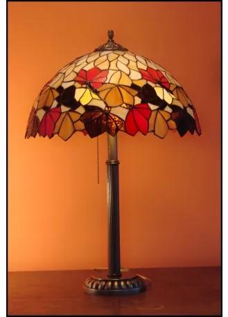 Vitrážová stolní lampa Kasztany 40