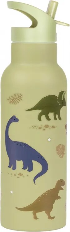 A Little Lovely Company - nerezová lahev na pití, 500 ml - dinosauři