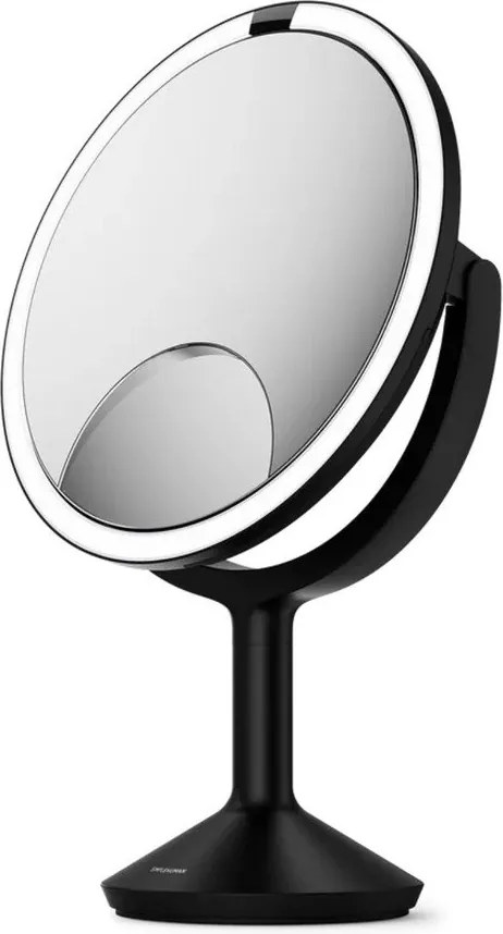 Kosmetické zrcadlo s osvětlením/zvětšovací (zvětšení 5x/zvětšení 10x) ø 25 cm Trio Max – simplehuman