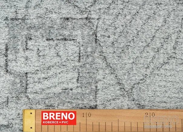 Breno Metrážový koberec BOSSANOVA 39, šíře 400 cm, Šedá