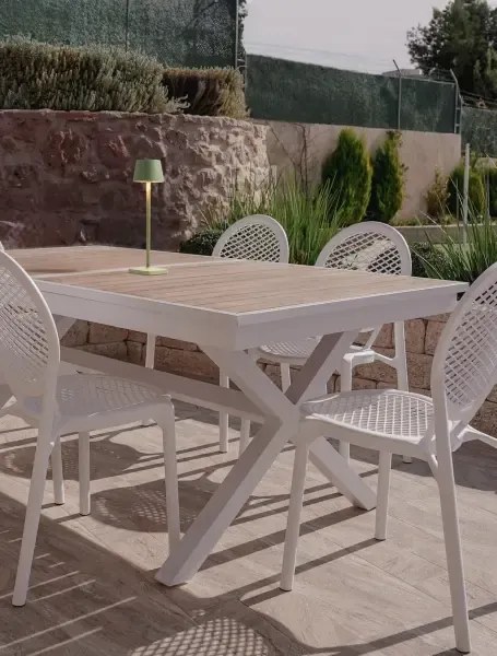 Venkovní stolní lampa Deck zelená
