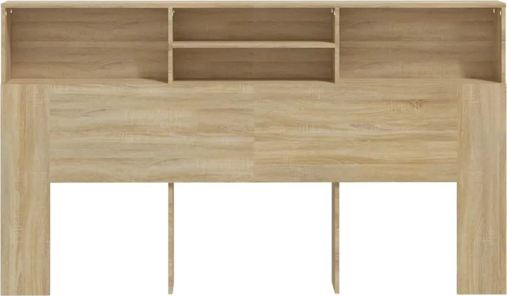 vidaXL Čelo postele s úložným prostorem 180 x 19 x 103,5 cm [811884] Barva: dub sonoma