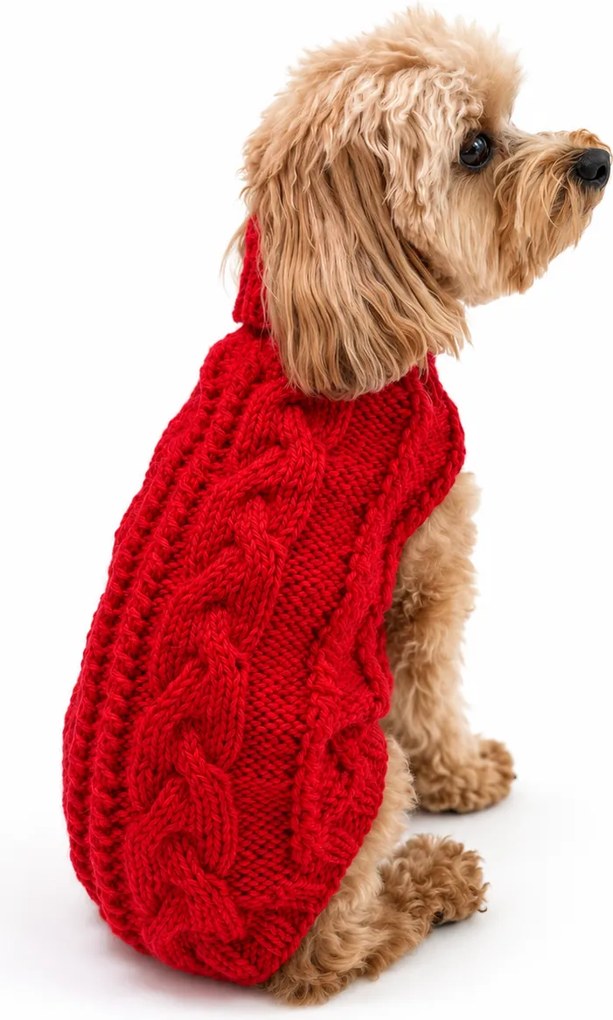 Pet Amour Amour svetr pro fenky a kočky red Velikost: 34