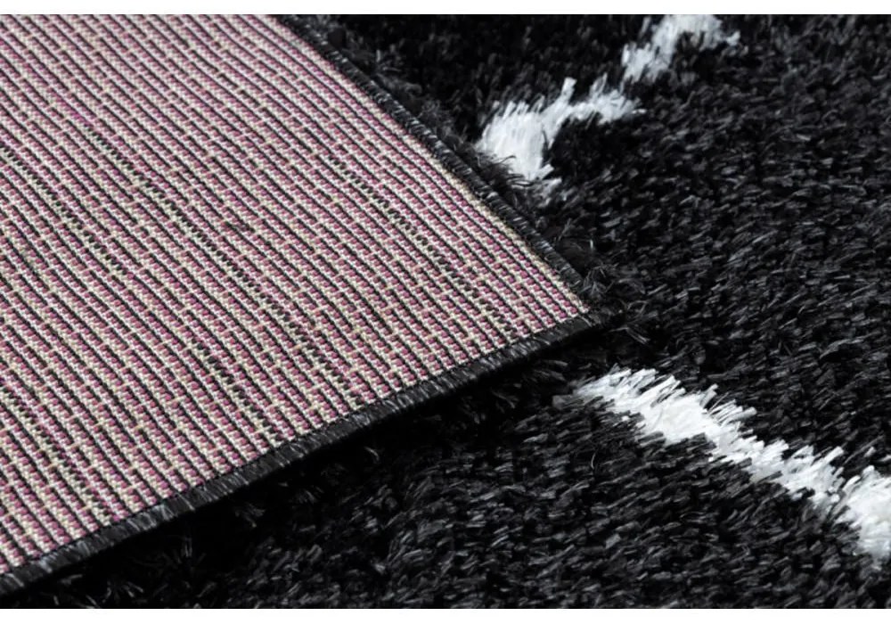 Kusový koberec shaggy Flan antracitový 140x190cm