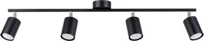 Stropní svítidlo SOLLUX LEMMI 4L černé GU10 4x10W bez žárovky SL.1168