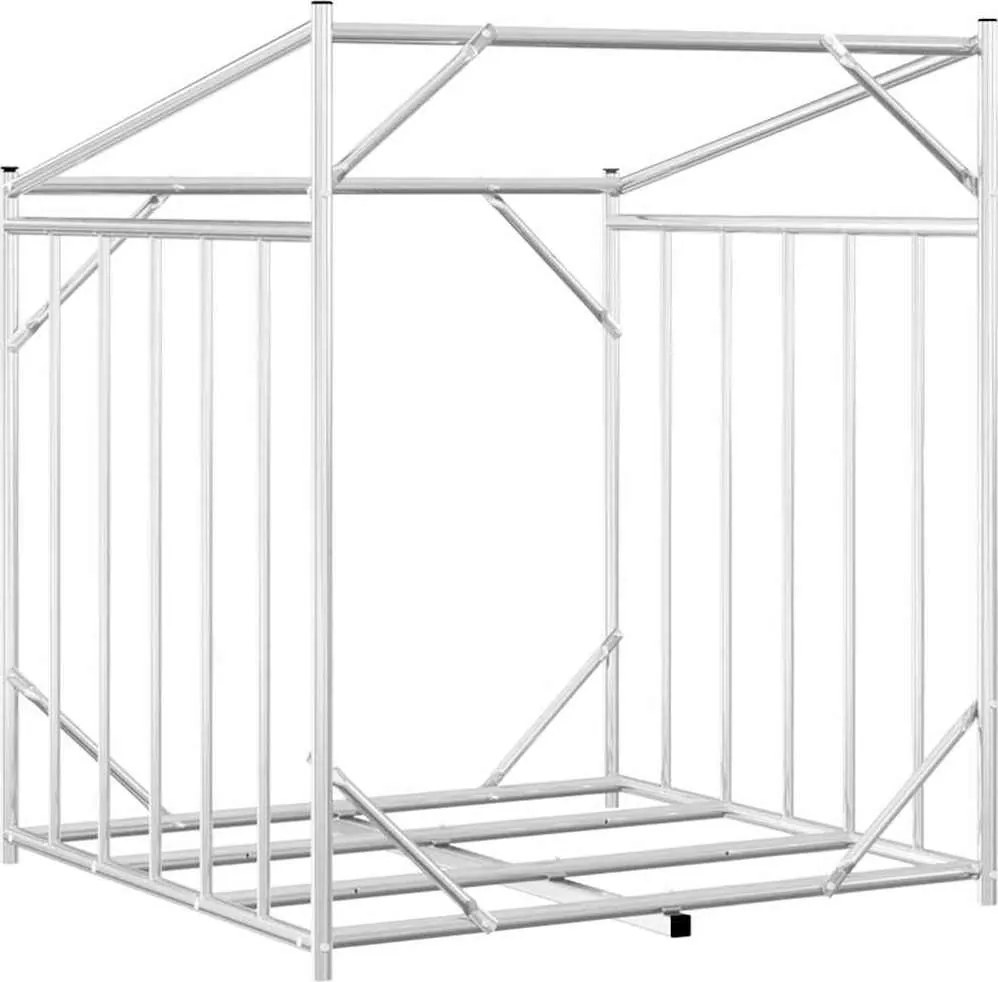 vidaXL Stojan na palivové dřevo s krytem 100,5x80,5x110,5 cm [4104938]