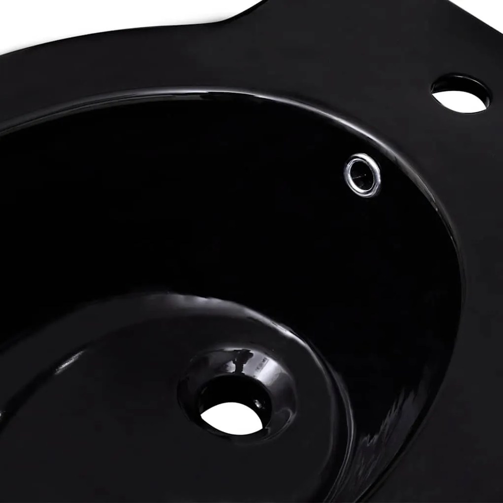Keramické WC a bidet černé 270567