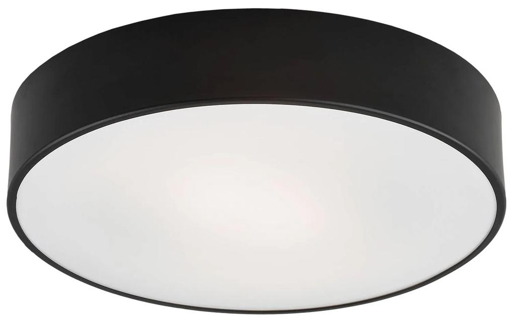LED stropní světlo Dayton, černá Ø 45 cm
