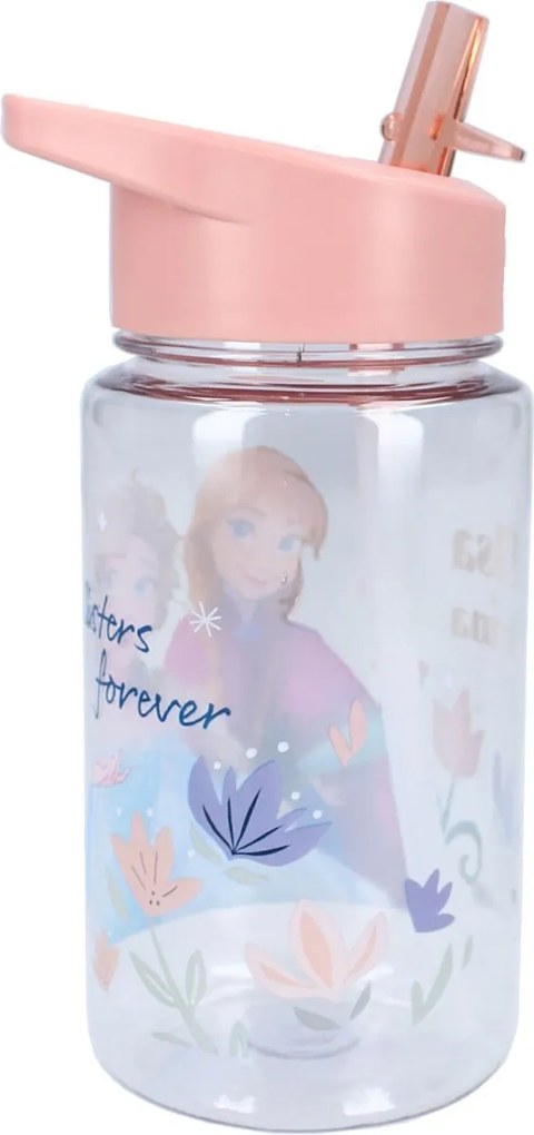Dívčí plastová láhev na pití Ledové království - Frozen - s integrovaným brčkem