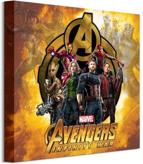 Obraz na plátně Marvel Avengers: Infinity War Characters 40x40cm WDC101090