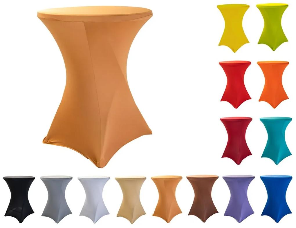 Elastický ubrus na koktejlový bistro stůl ⌀80 cm VÍCE BAREV Barva: 7 SVĚTLE ZELENÁ