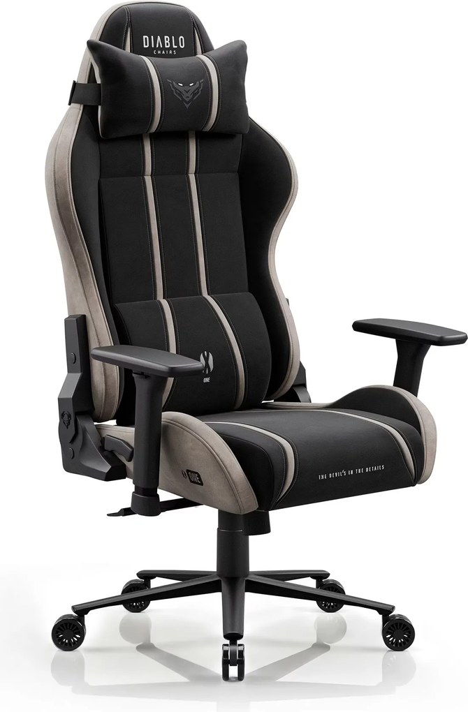 Látková herní židle černo-béžová Diablo X-One 2.0 Camel Black Normal