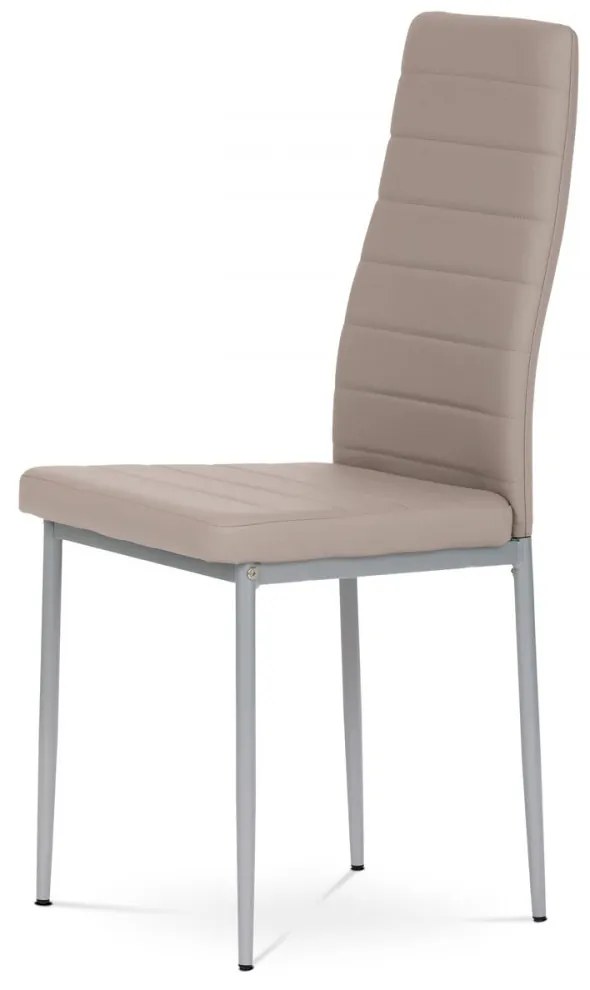Autronic Jídelní židle VENTA — ekokůže Bílá