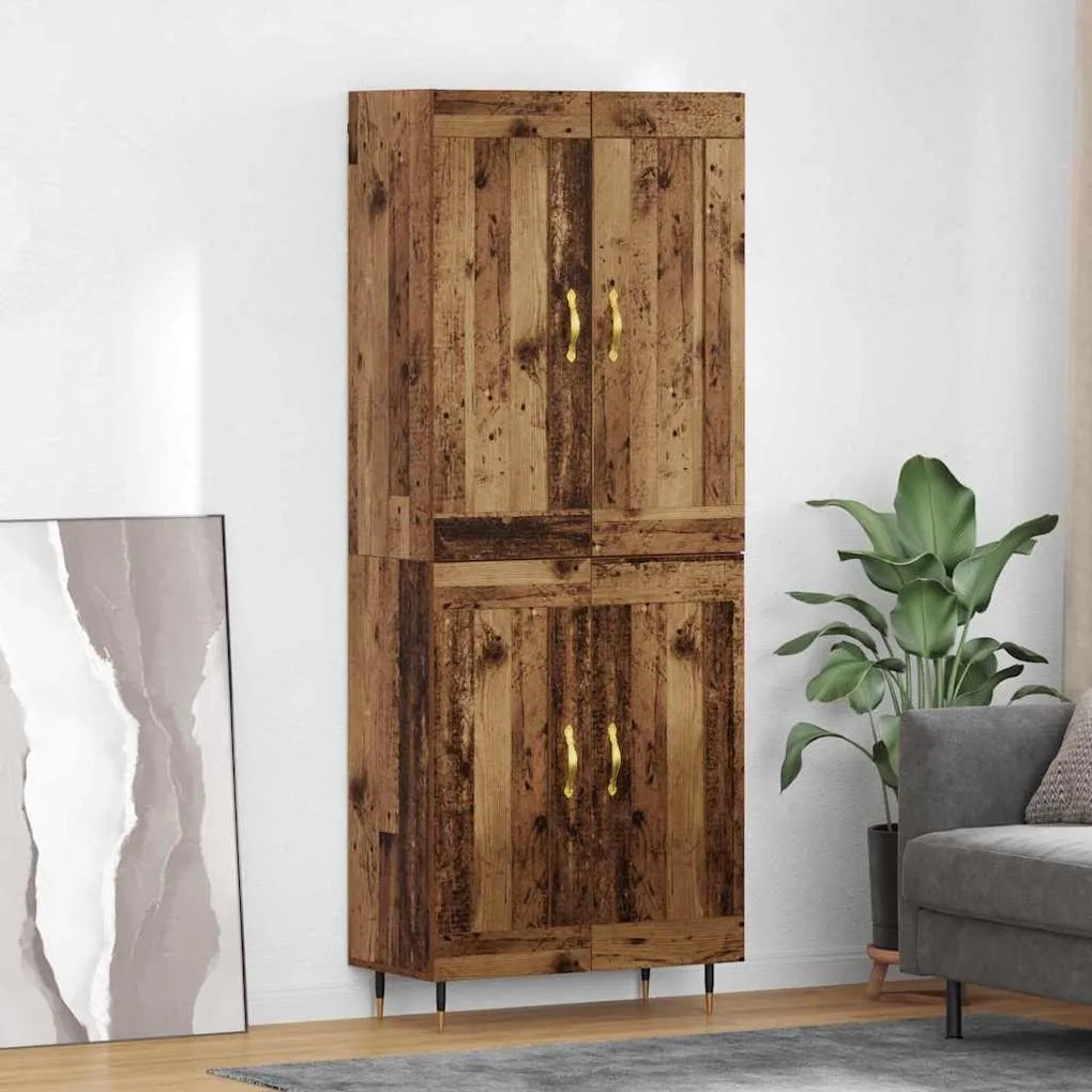 Vysoký bufet Staré dřevo 69,5 x 34 x 90 cm Kompozitní dřevo 3402739