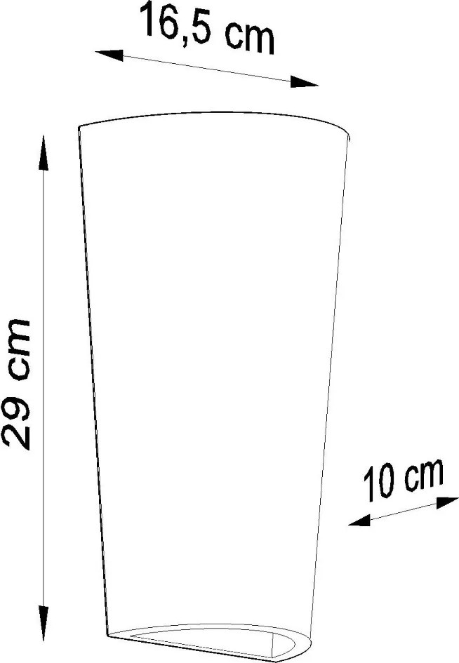 Sollux Lighting Nástěnné svítidlo keramické LANA