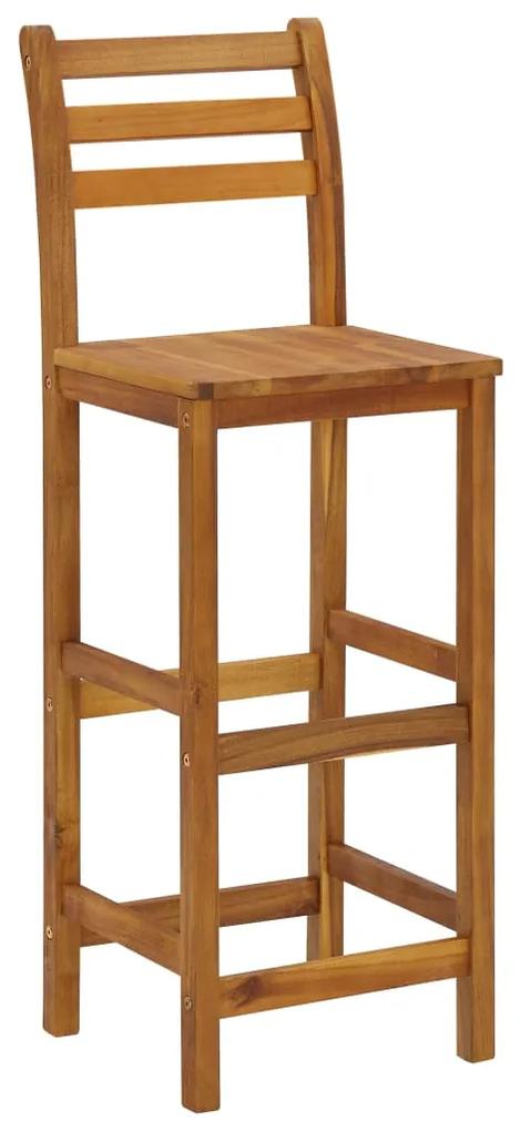 vidaXL Barové stoličky 4 ks masivní akáciové dřevo