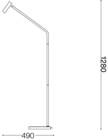 Ideal Lux - LED Stojací lampa EASY LED/3,5W/230V CRI 90 bílá