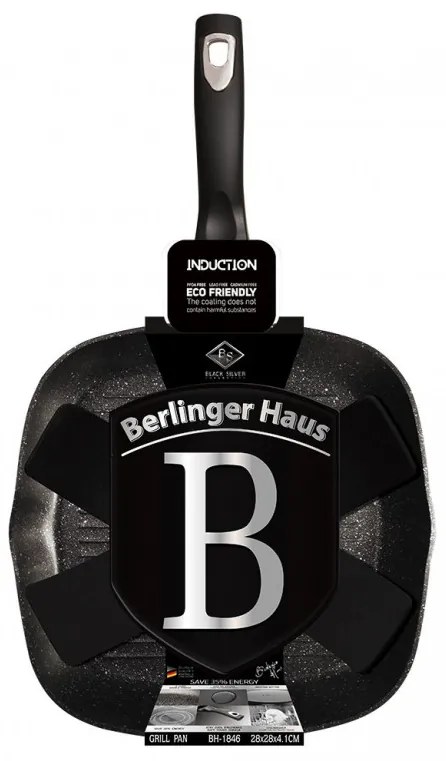 BERLINGER HAUS - Pánev 28cm Grill BlackSilver