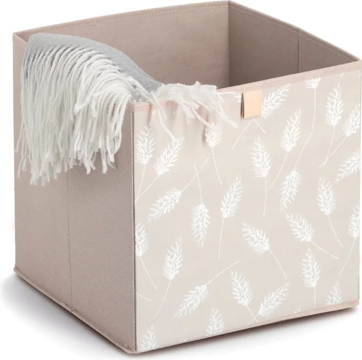 Úložný box NATURE BOX, 32 × 32 × 32 cm, béžový