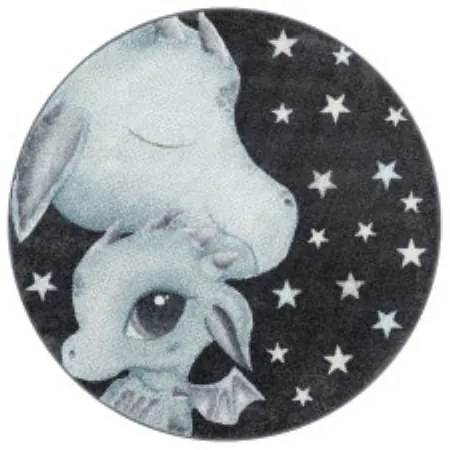 Ayyildiz koberce Dětský kusový koberec Funny 2107 blue kruh - 120x120 (průměr) kruh cm