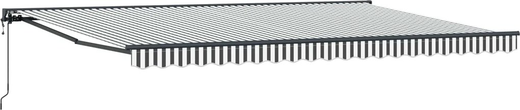 Rám markýzy Antracitová a bílá 500 × 300 cm 3331242
