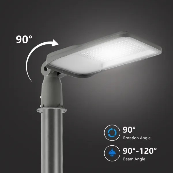 Brilagi -LED Venkovní pouliční lampa s kloub. URBANLIGHT LED/100W/230V šedá IP65