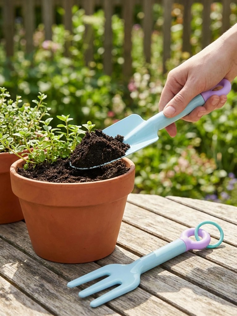 Sinsay - Sada zahradního nářadí 2 pack - světle modrá