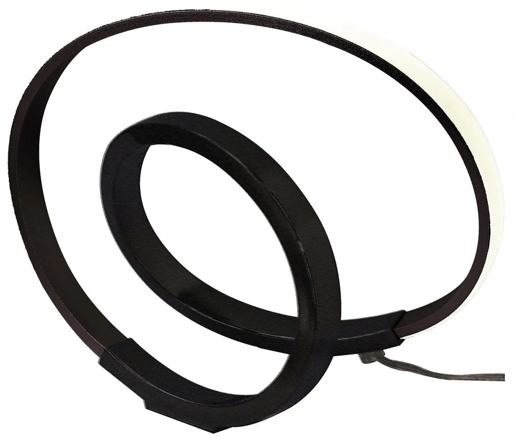 Mantra 5393 Infinity, moderní stolní lampička, 12W LED 3000K, hnědá, výška 26cm