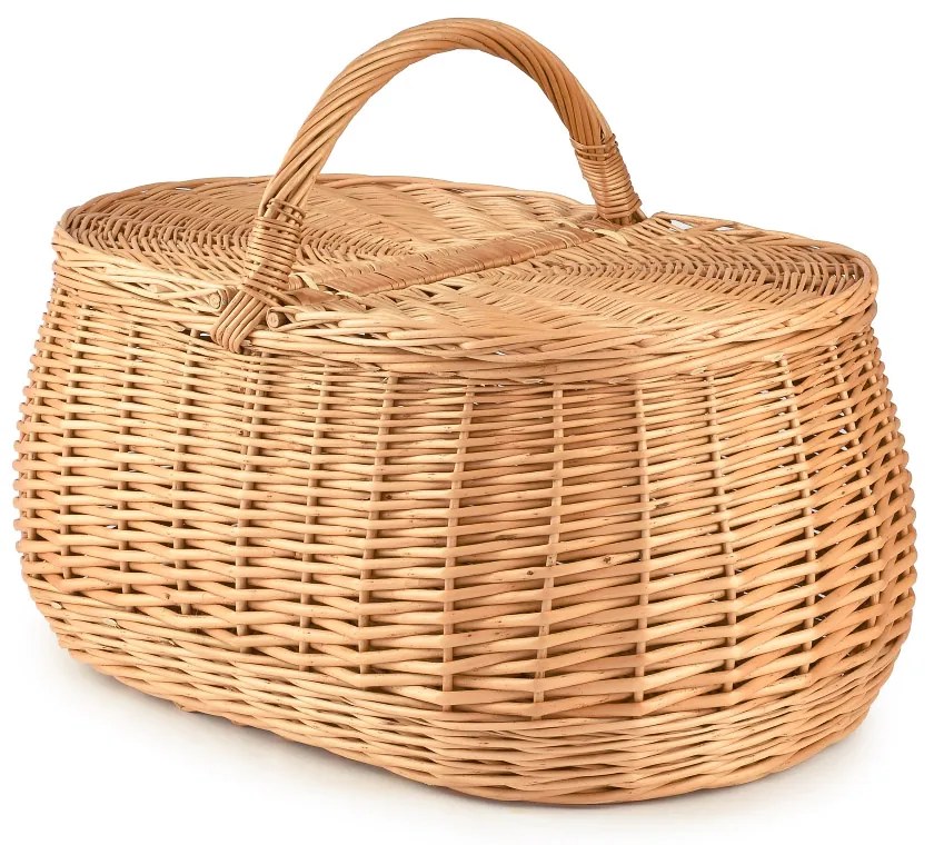 Piknikový proutěný koš Crate V. š.49 x hl.32 x v.25/40