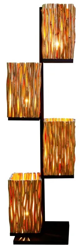 Designová stojanová lampa Leonel 149 cm longan