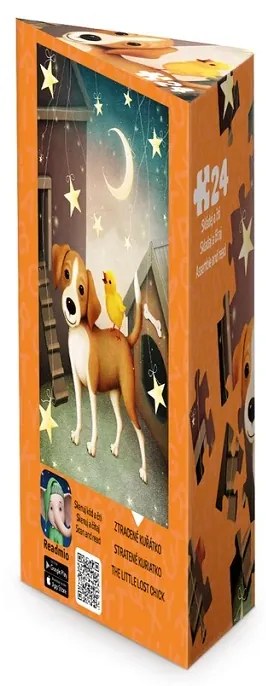 Dino Puzzle triangl Ztracené kuřátko 24 dílků