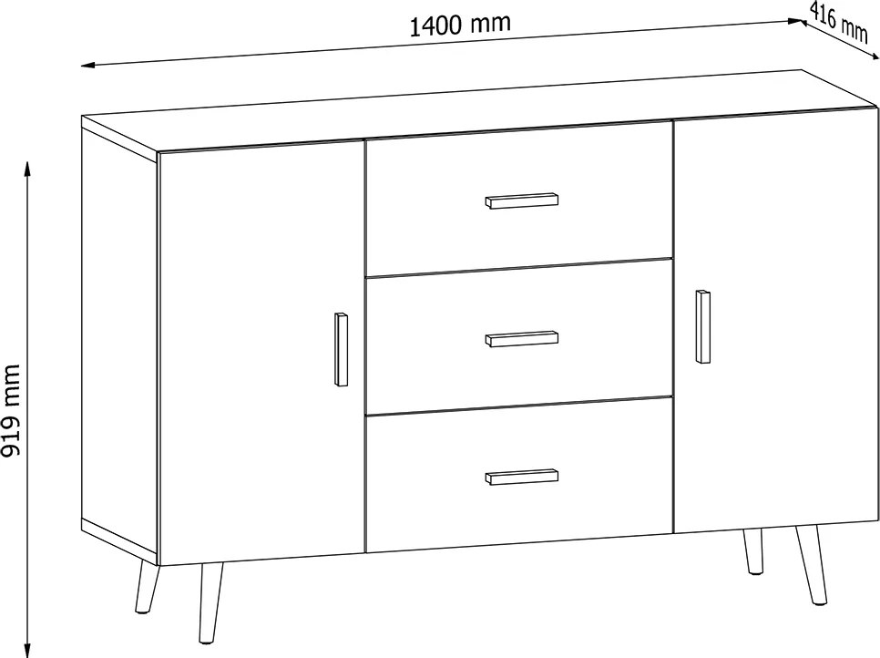 Obývací stěna se skříní BRILLO | 320 cm + 90 cm | bílá/šedá lesk/dub artisan