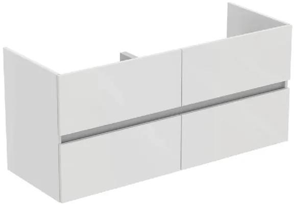 Ideal Standard Eurovit - Umyvadlová skříňka, 55x120x44 cm, 4 zásuvky, lesklá bílá R0267WG
