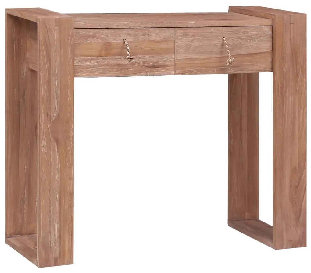 287896 vidaXL Konzolový stolek 90 x 35 x 75 cm masivní teakové dřevo