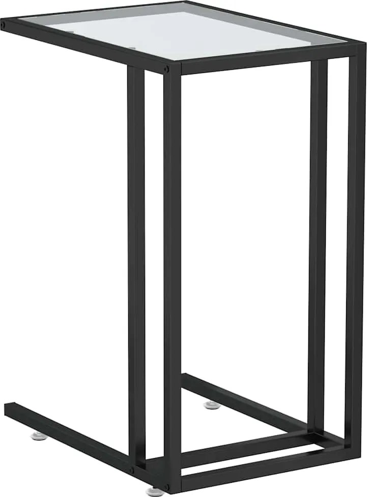 Stolek na notebook průhledný 50 x 35 x 65 cm tvrzené sklo 331649