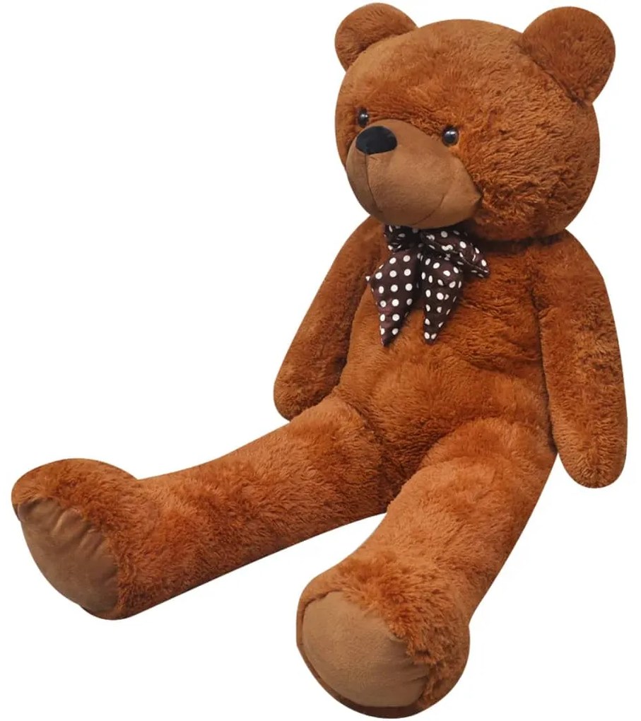 XXL měkký plyšový medvídek na hraní hnědý 160 cm - Default Title