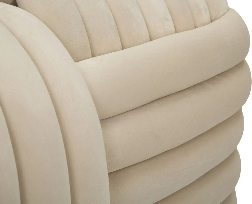 Lavice Softy 90 cm samet krémová