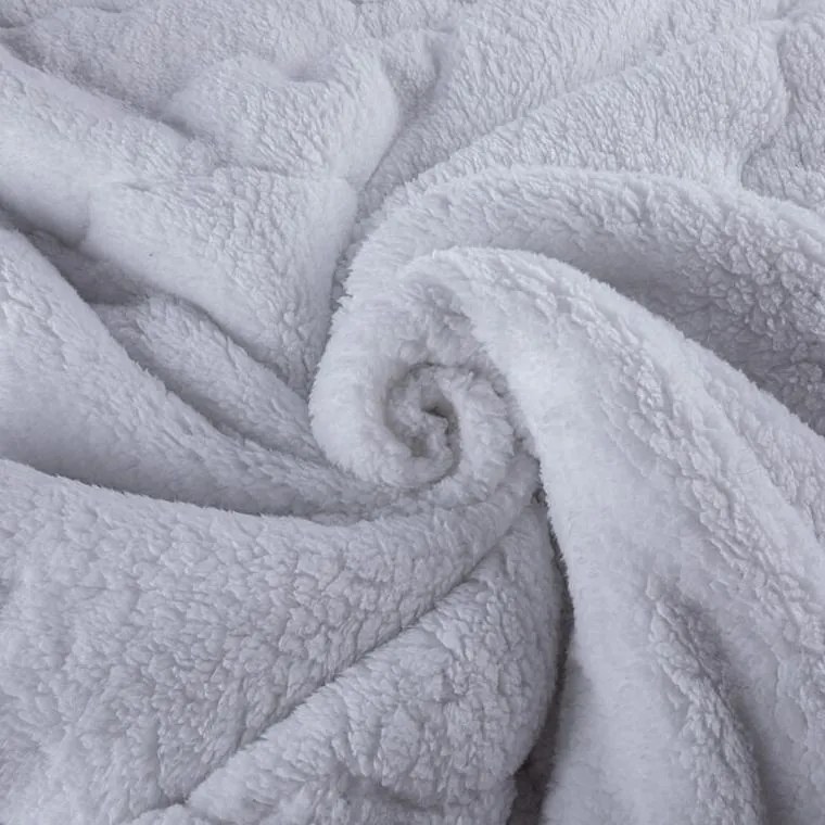 Prošívaná beránková souprava INVERNO ostružinová 2 ks