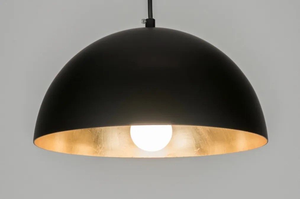 Závěsné designové svítidlo nad stůl Magna 30,5 Black and Gold