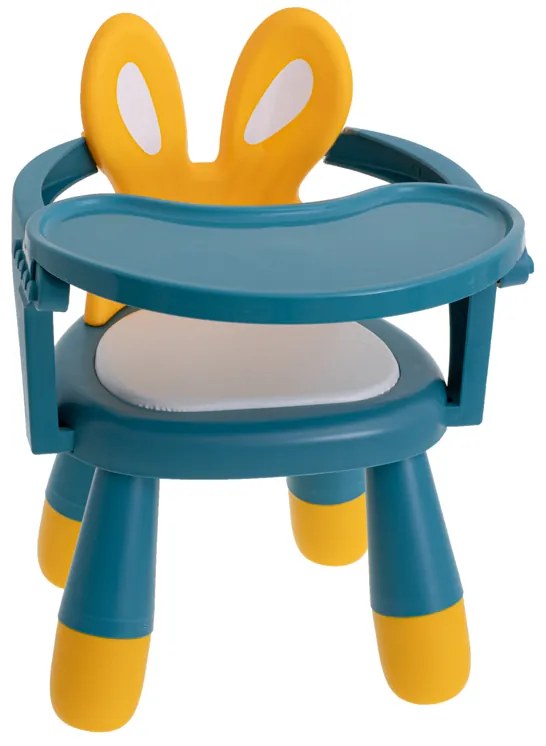 Creative Corner Židle ke krmení a hraní žlutá a modrá