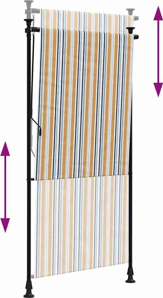 vidaXL Venkovní roleta 100 x 270 cm [368772] Barva: Modrá